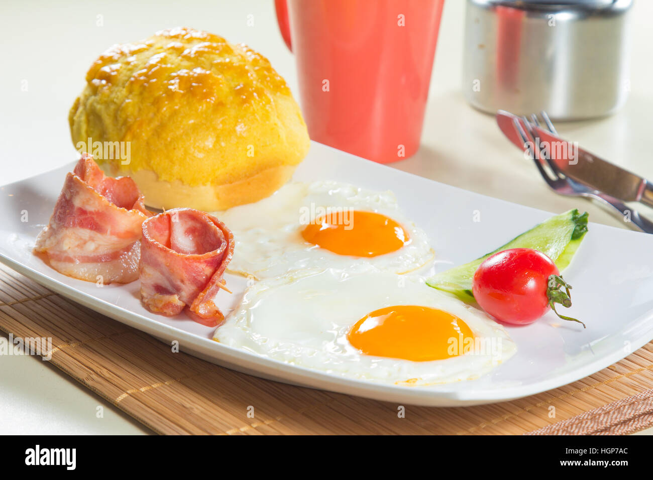 ham and egg Stock Photo - Alamy