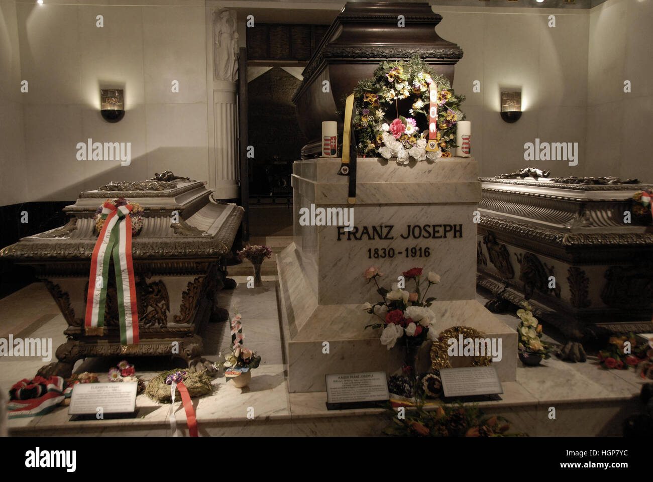 Tomb of Emperor Franz Josef of Austria and Hungary, Imperial crypt ...