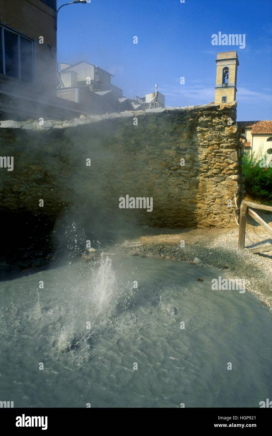 plants for geothermal energy exploitation in Larderello (Tuscany, Italy ...