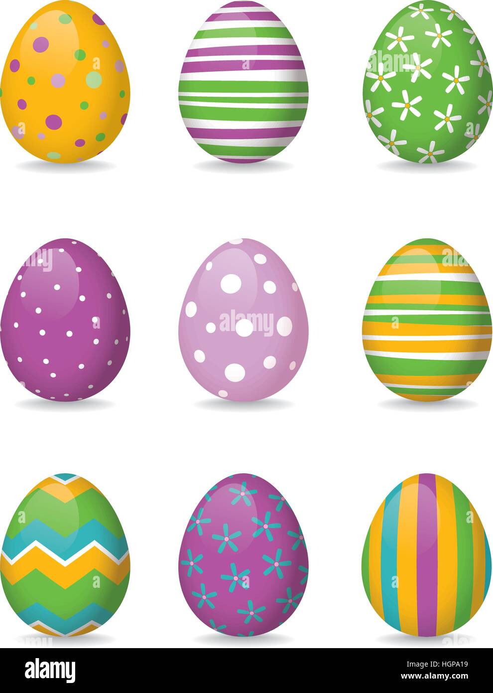 Nine pattern patterns Stock Vector Images - Alamy