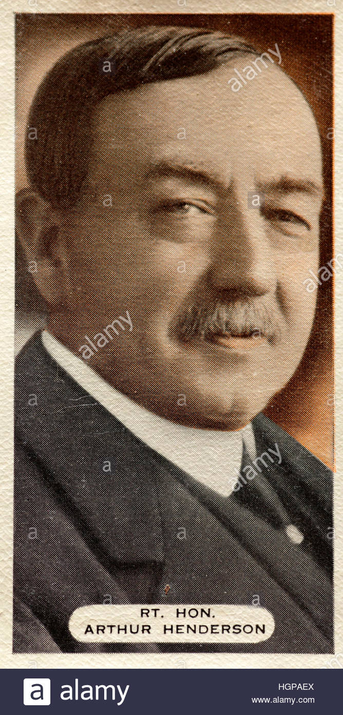 RT. HON. Arthur Henderson, Scottish politician Stock Photo - Alamy