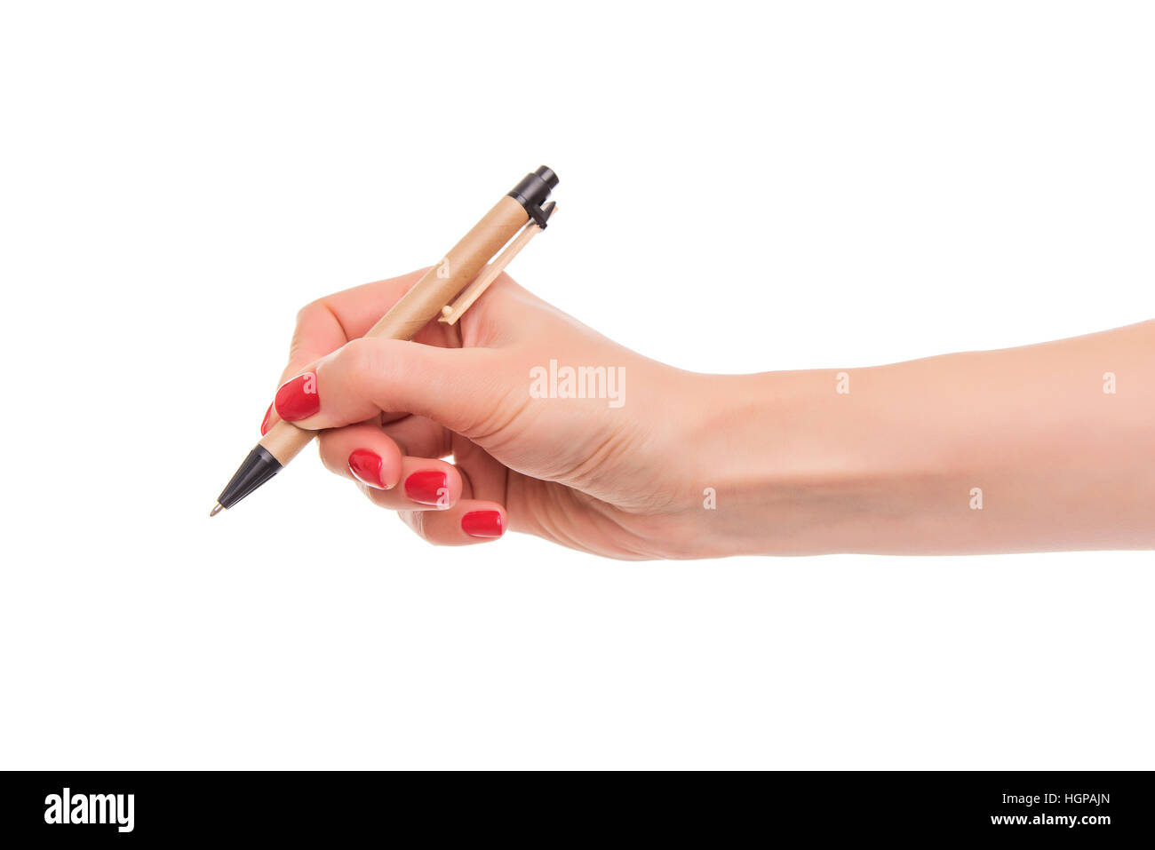 Hand and pen isolated hi-res stock photography and images - Alamy