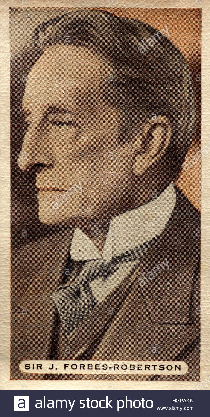 Sir Johnston Forbes-Robertson, renowned Scottish actor on stage Stock ...