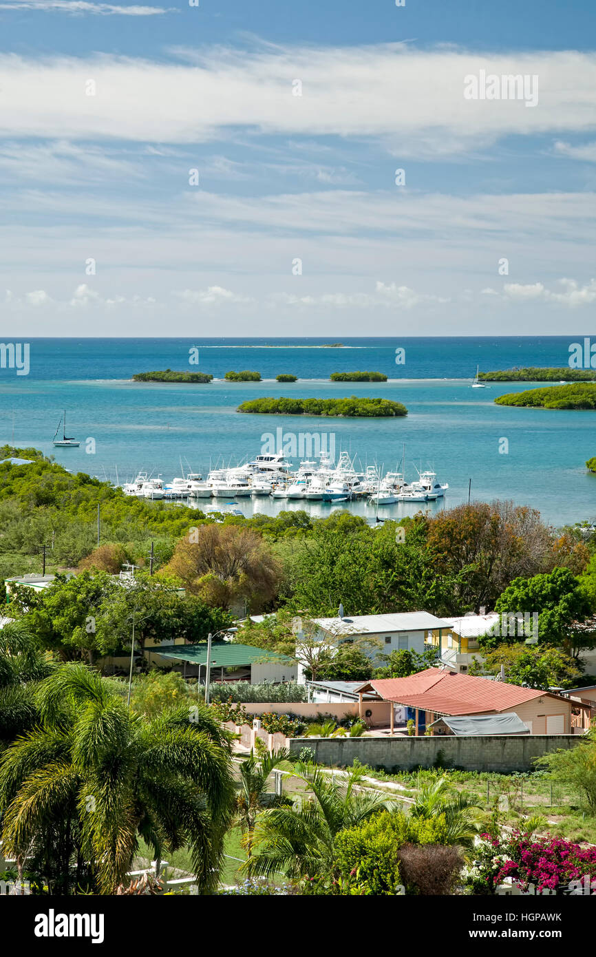 Panoramic view, La Parguera, Puerto Rico Stock Photo - Alamy