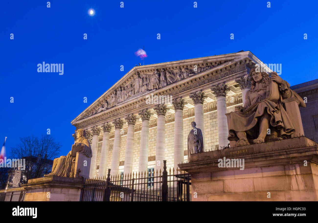 The National assembly is the lower house of the French parliament. The ...