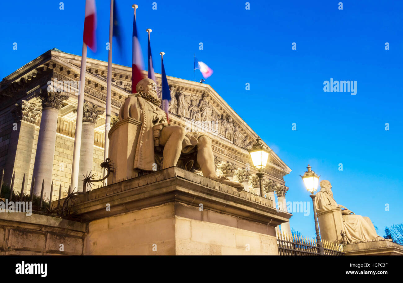 The National assembly is the lower house of the French parliament. The ...