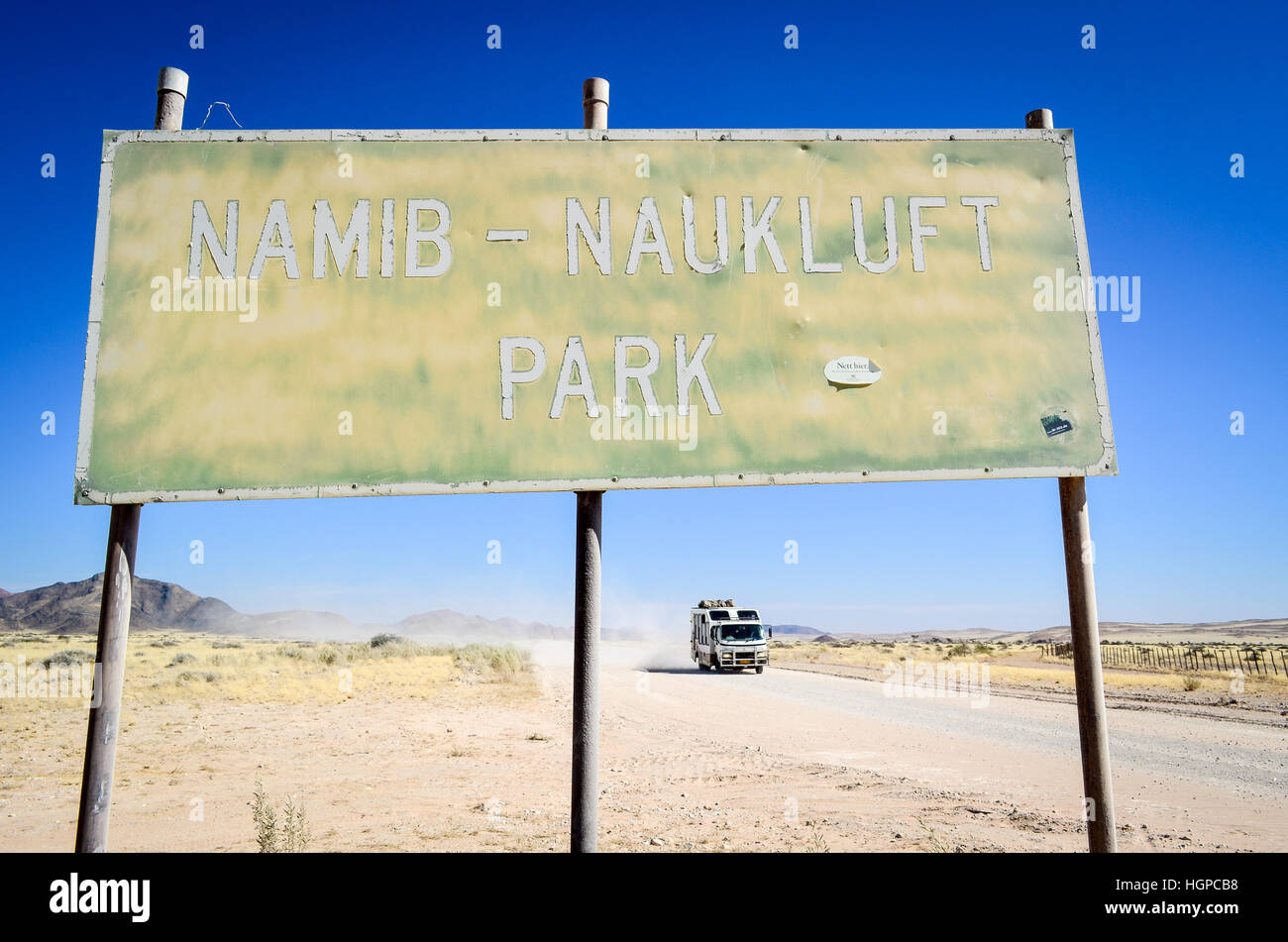Namib national park road sign hi-res stock photography and images - Alamy