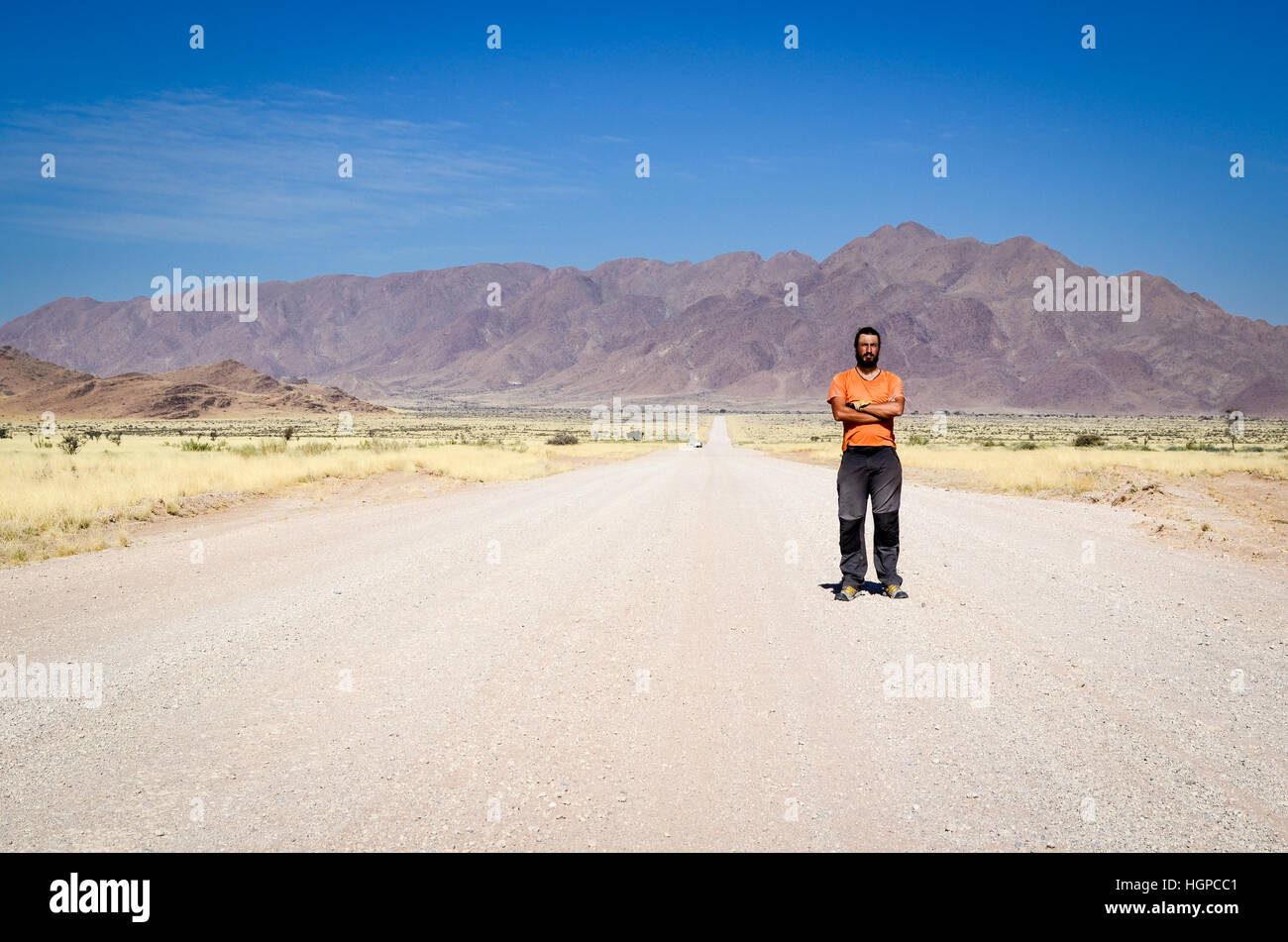 Namibian man in road hi-res stock photography and images - Alamy