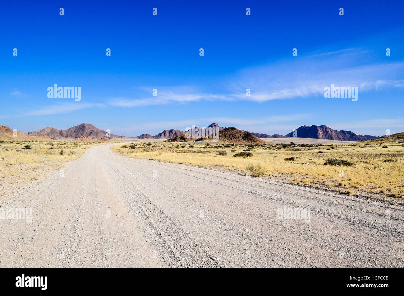 Savannah landscape around Sesriem, Namibia, in the Namib desert Stock ...