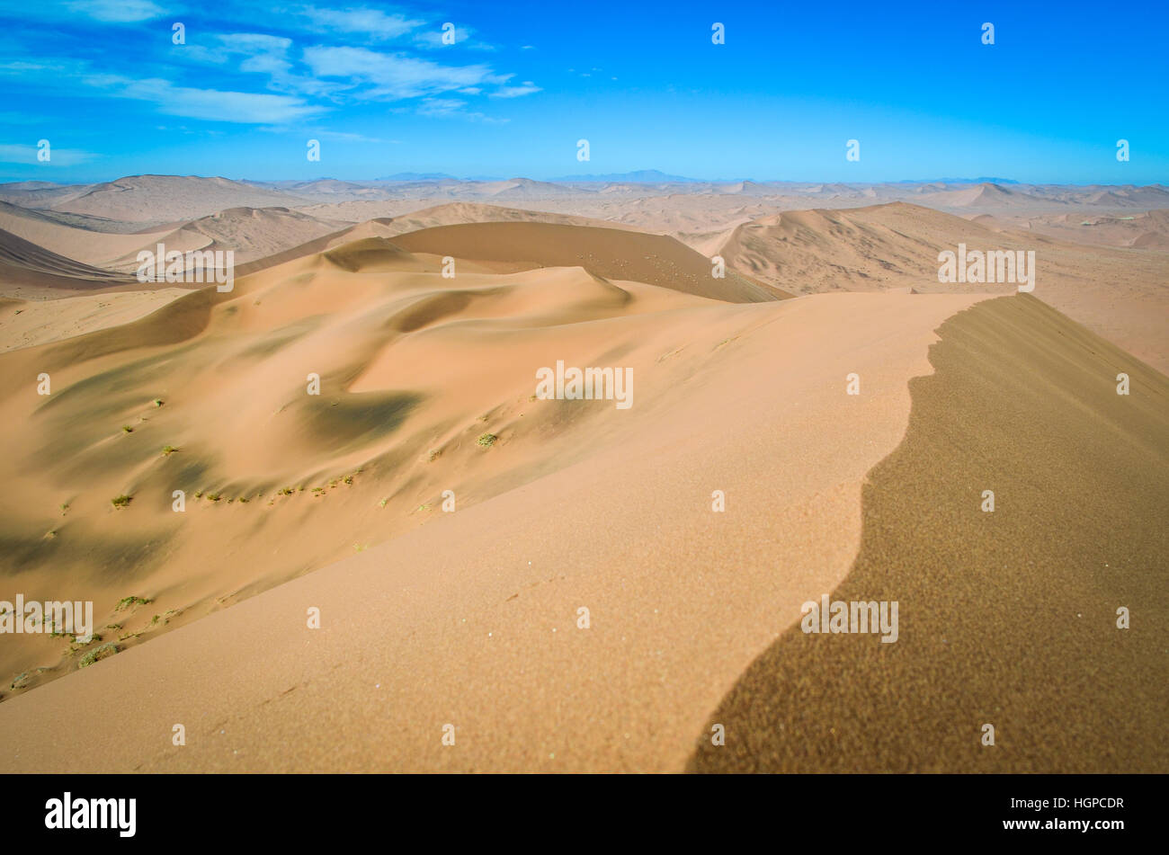 Sand dunes in the Namib Desert, Sossusvlei, Namibia Stock Photo - Alamy