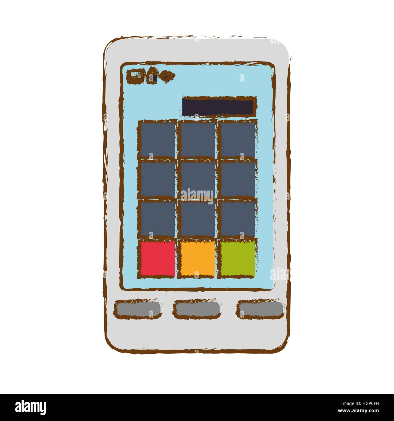 modern cellphone icon image Stock Photo - Alamy