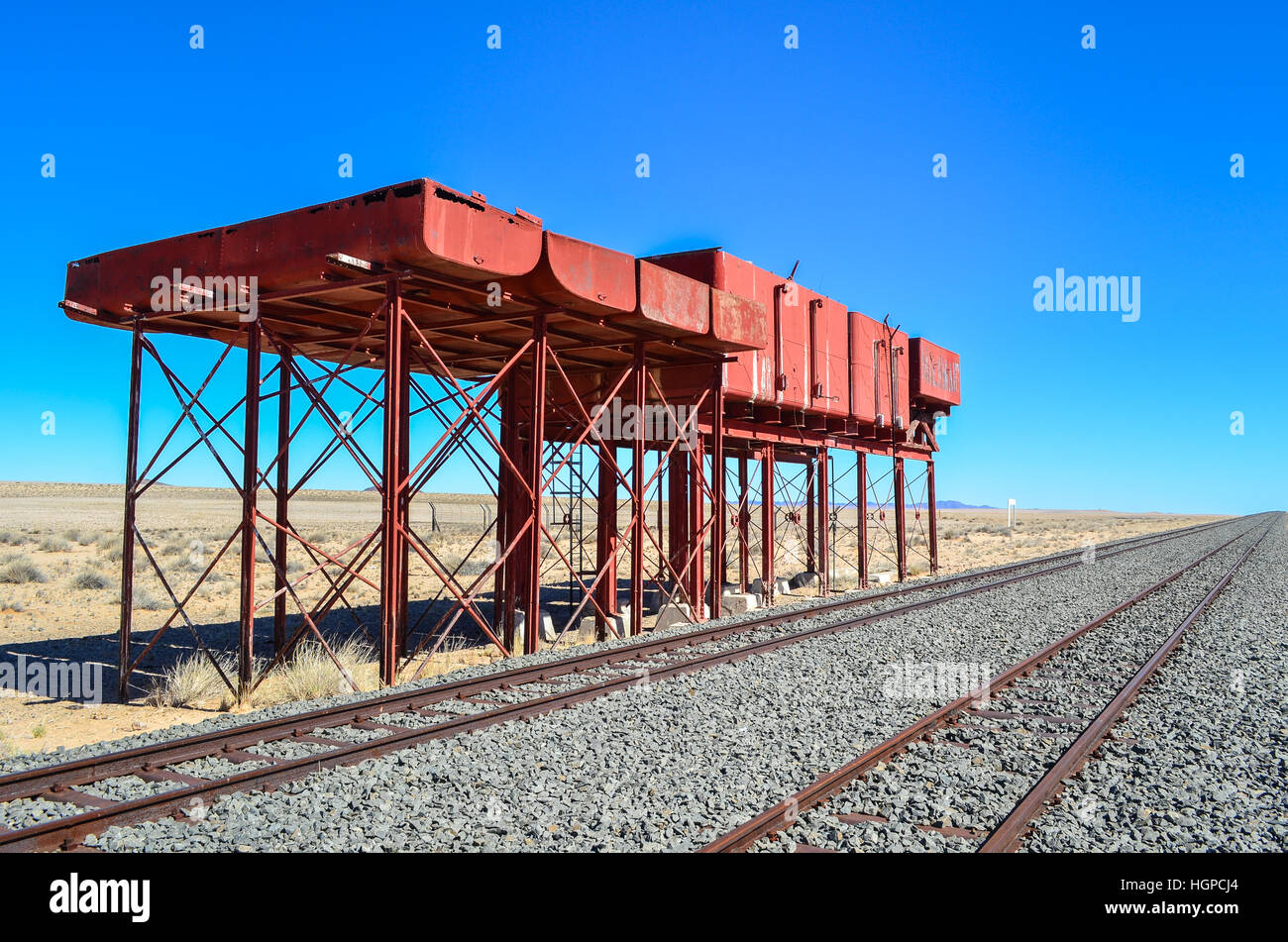 Garub train station, between Aus and Luderitz, Namibia Stock Photo - Alamy