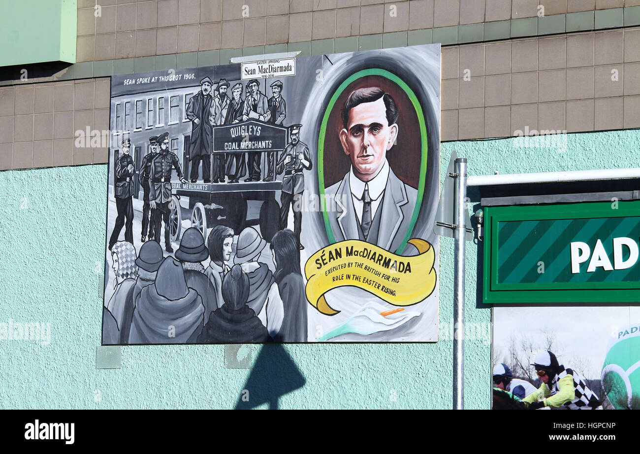 Sean mac diarmada mural hi-res stock photography and images - Alamy