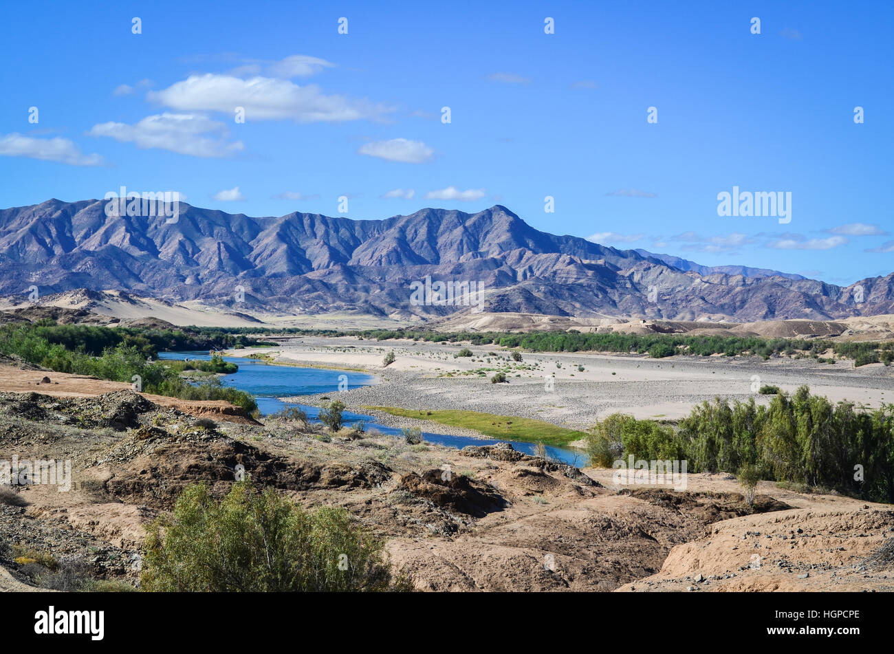 Orange river: stunning landscapes around Rosh Pinah in the south of ...