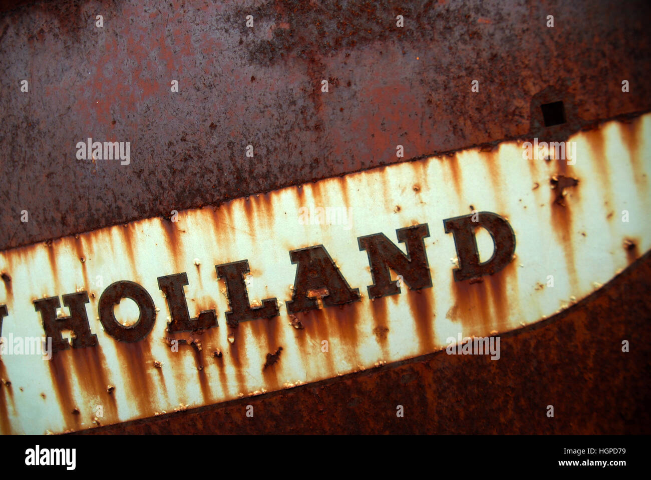 Rusty Holland sign on back of old machine, Tyrone, Queensland ...