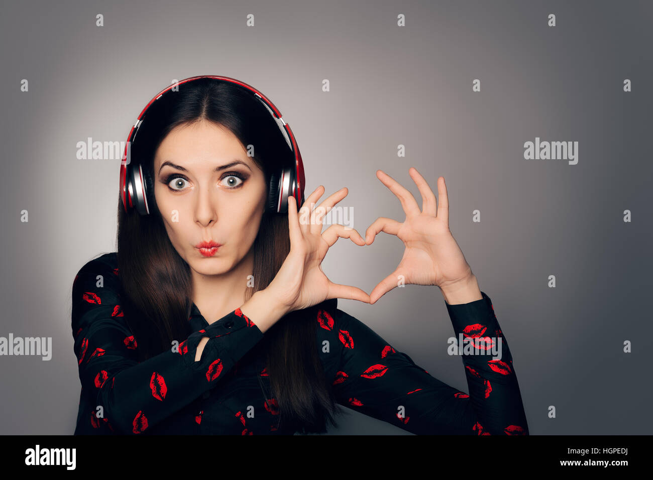 Cute surprised girl sign hi-res stock photography and images - Alamy