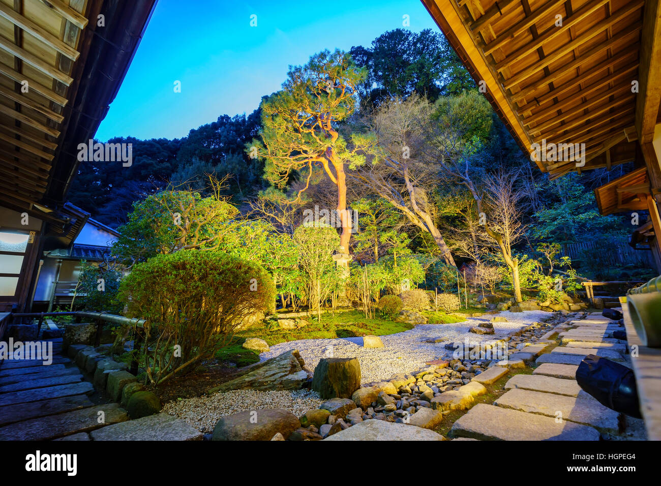 The beautiful Nison in at night at Kyoto, Japan Stock Photo - Alamy