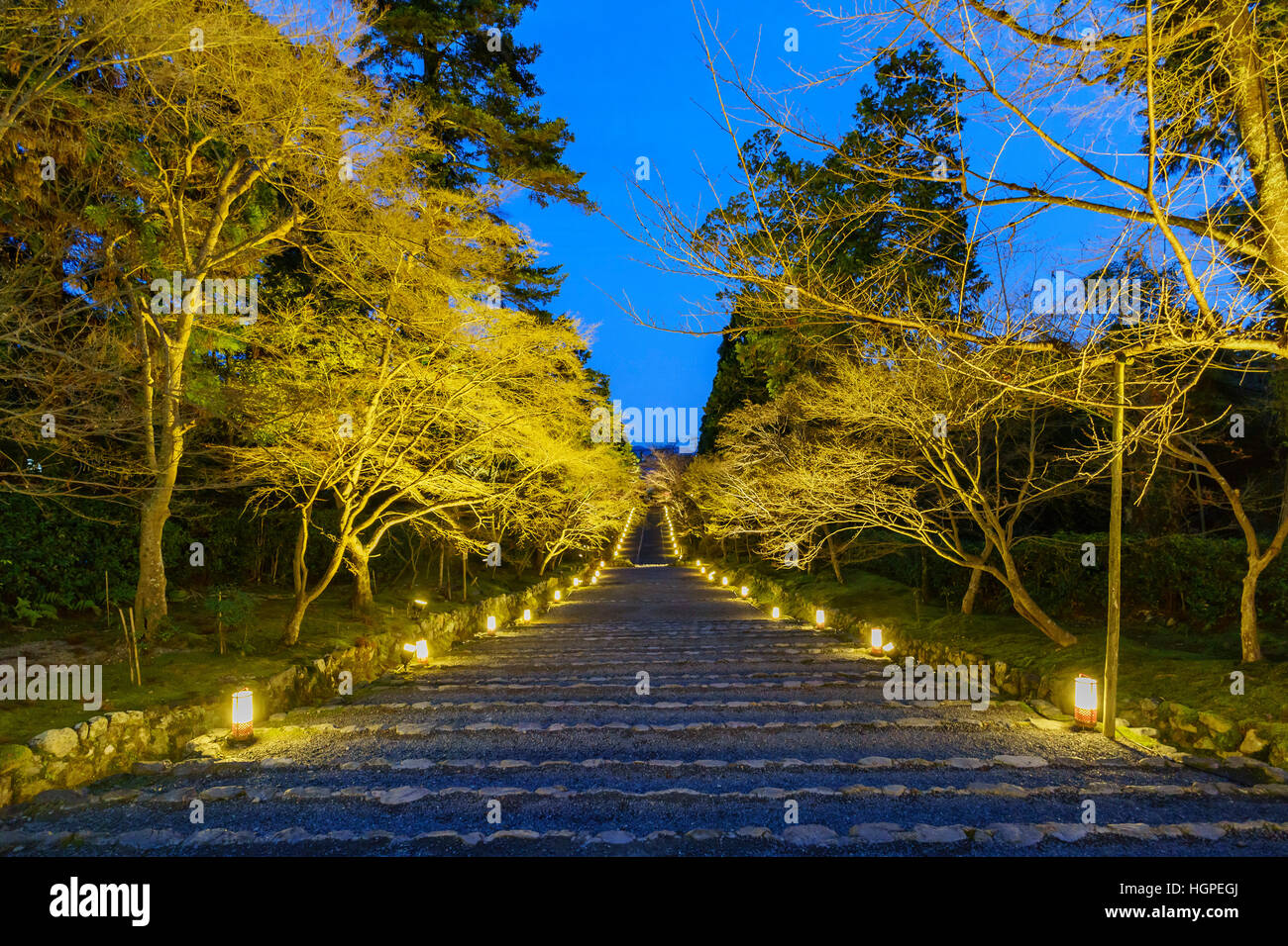 The beautiful Nison in at night at Kyoto, Japan Stock Photo - Alamy