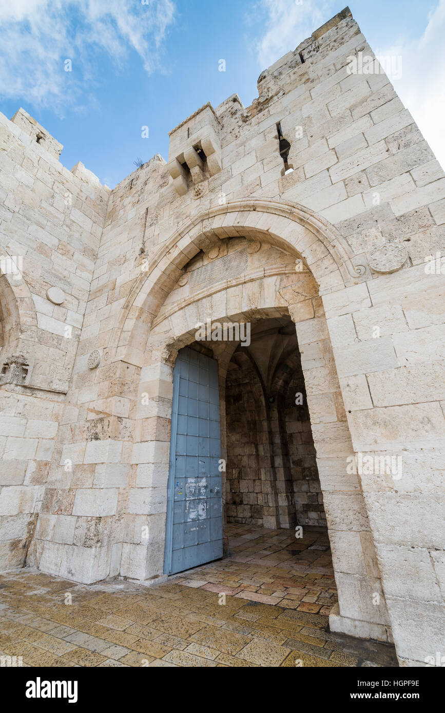 Jaffa Gate in Old city of jerusalem, Israel Stock Photo - Alamy