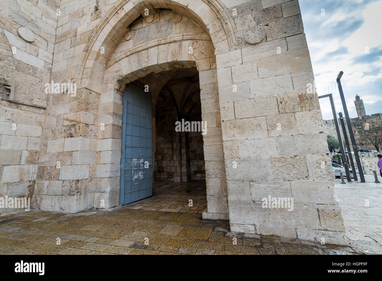 Jaffa Gate in Old city of jerusalem, Israel Stock Photo - Alamy