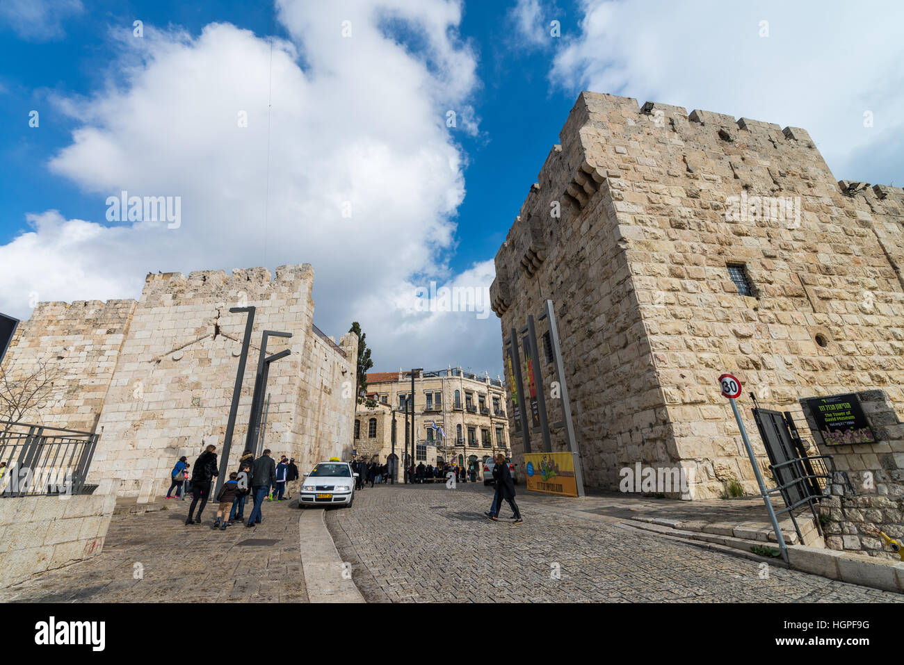 Jaffa Gate in Old city of jerusalem, Israel Stock Photo - Alamy