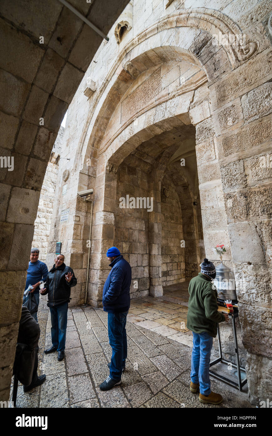 Israel old city jerusalem jaffa gate city street holy city hi-res stock ...