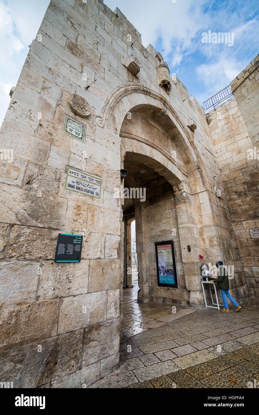 Jaffa Gate in Old city of jerusalem, Israel Stock Photo - Alamy