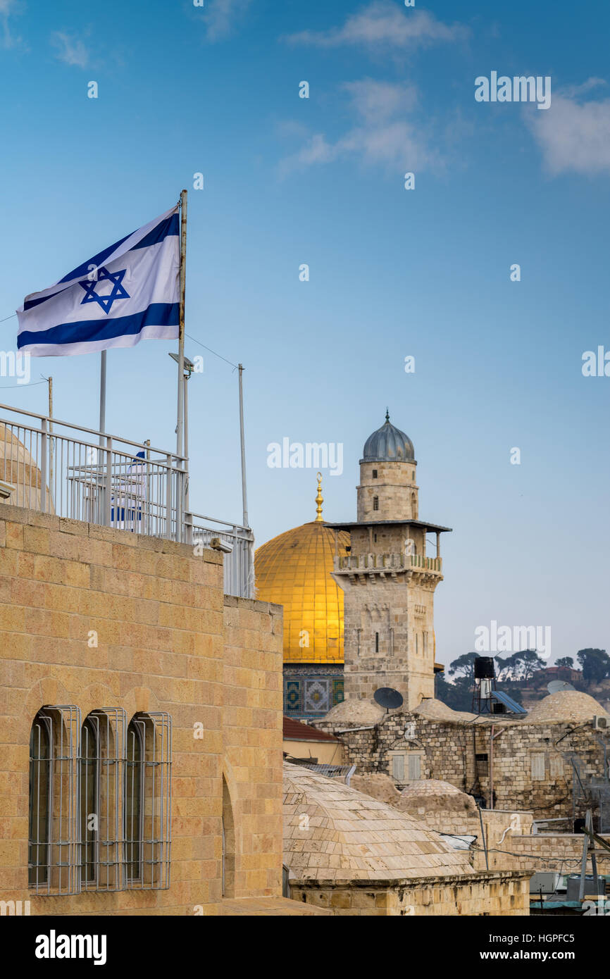 Dome Rock Israel Flag Stock Photos & Dome Rock Israel Flag Stock Images ...