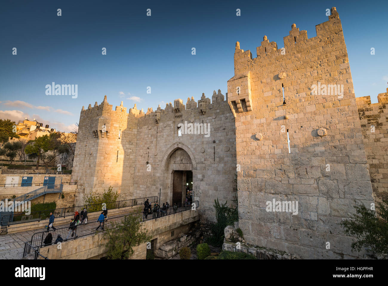 Damascus Gate in the old city, Jerusalem, Israel Stock Photo - Alamy