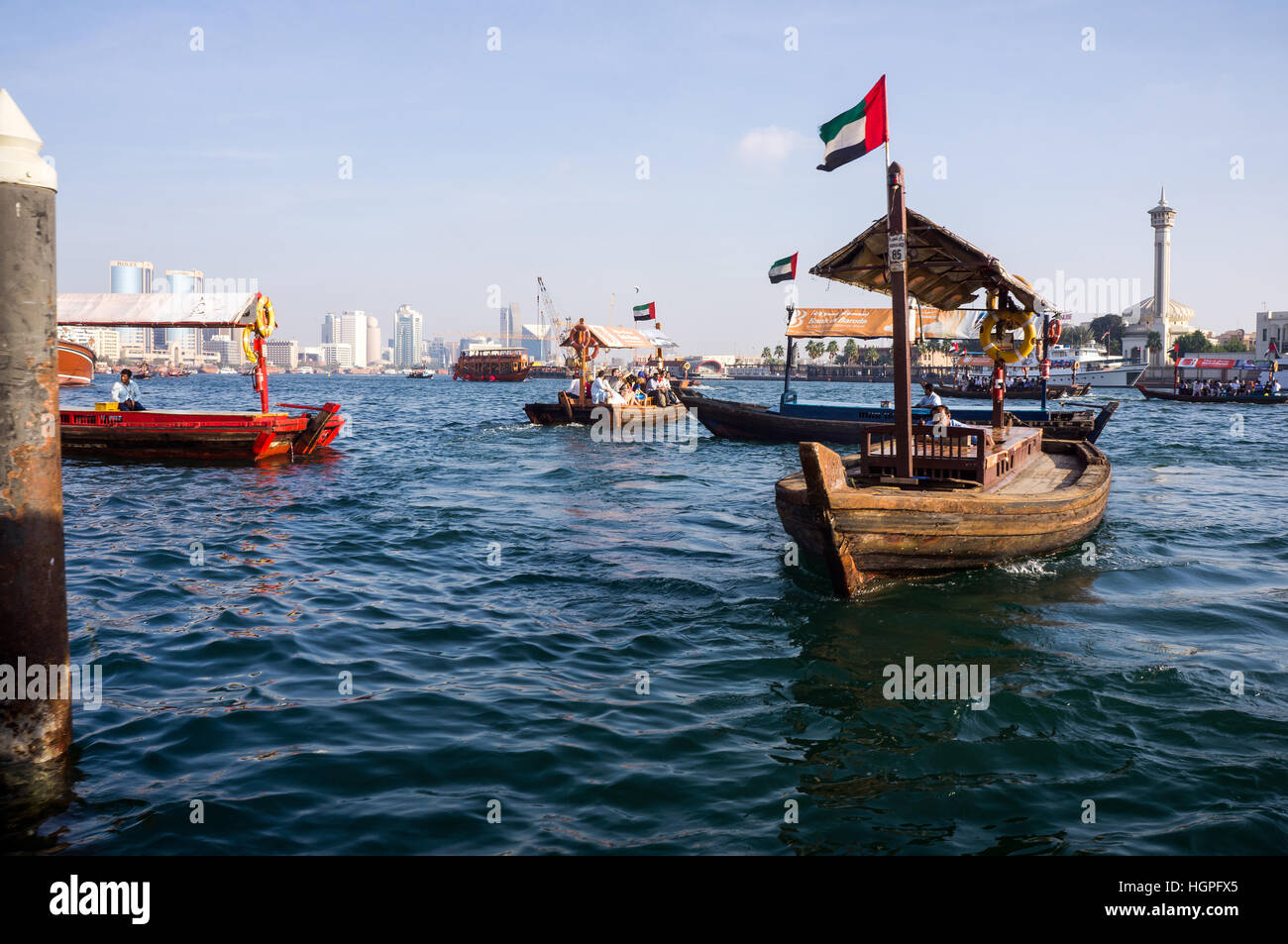 Dubai creek boat tour hi-res stock photography and images - Alamy