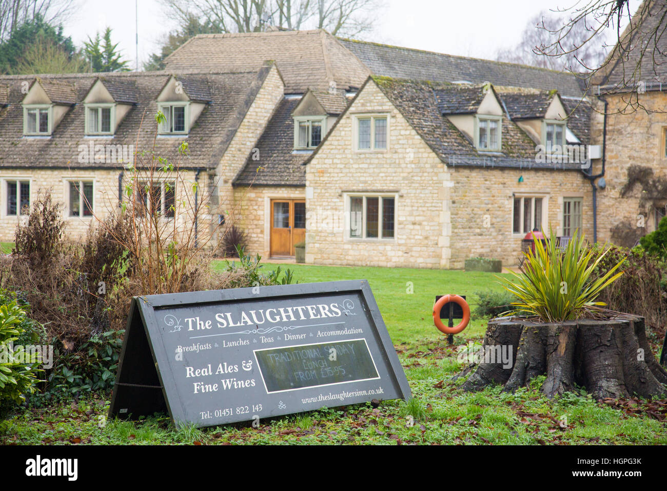 The Slaughters country inn and pub in the cotswolds village of Lower ...