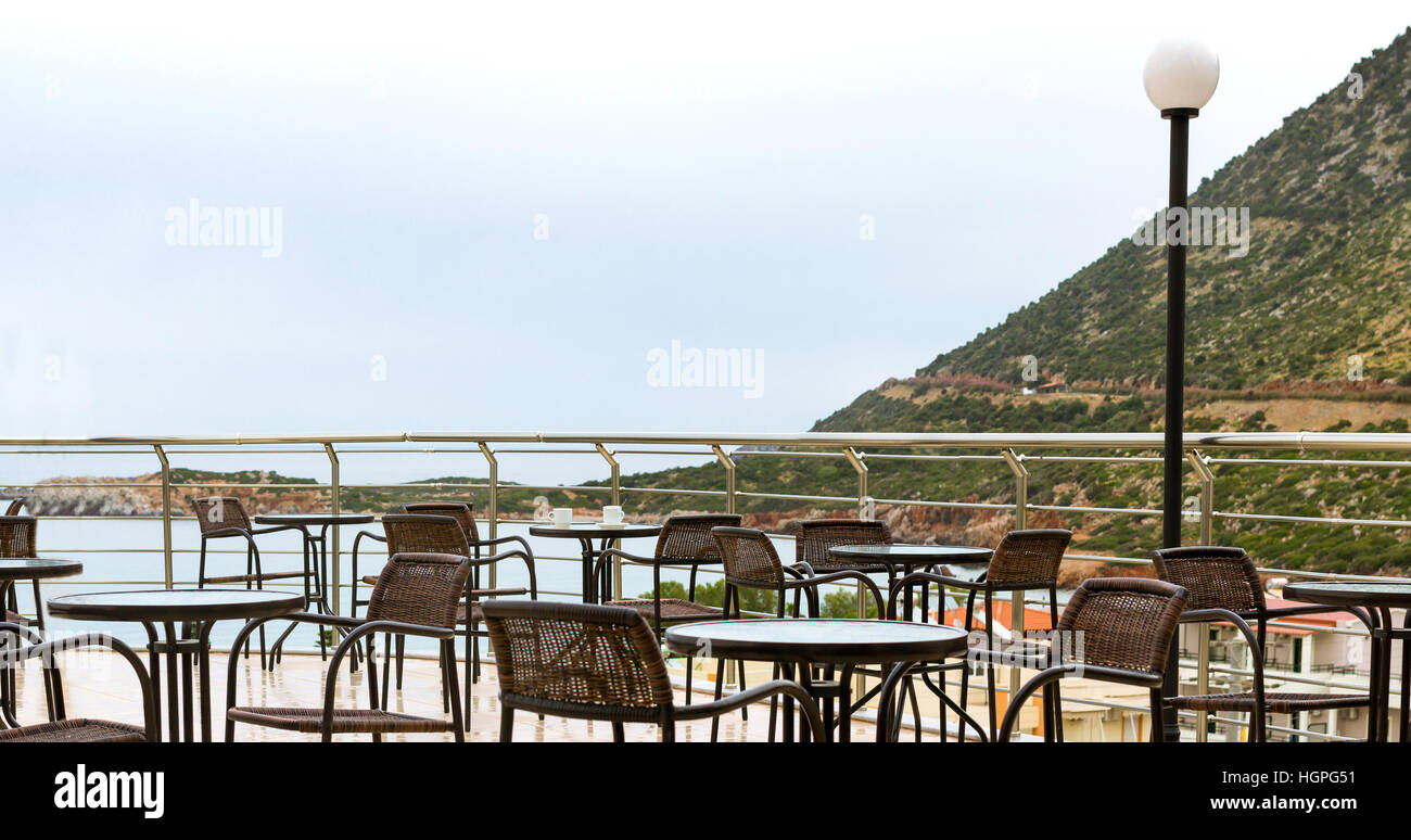 Interior restaurant overlooking sea hi-res stock photography and images ...