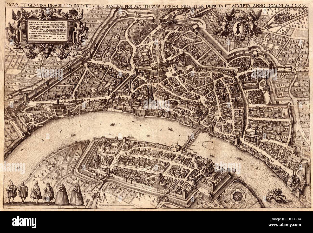 Map of basel hi-res stock photography and images - Alamy