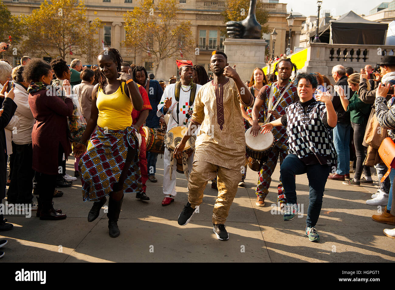 Africa On The Square at Trafalgar Square, London. Annual event ...