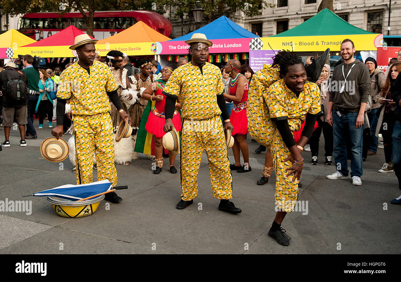 Africa On The Square at Trafalgar Square, London. Annual event ...