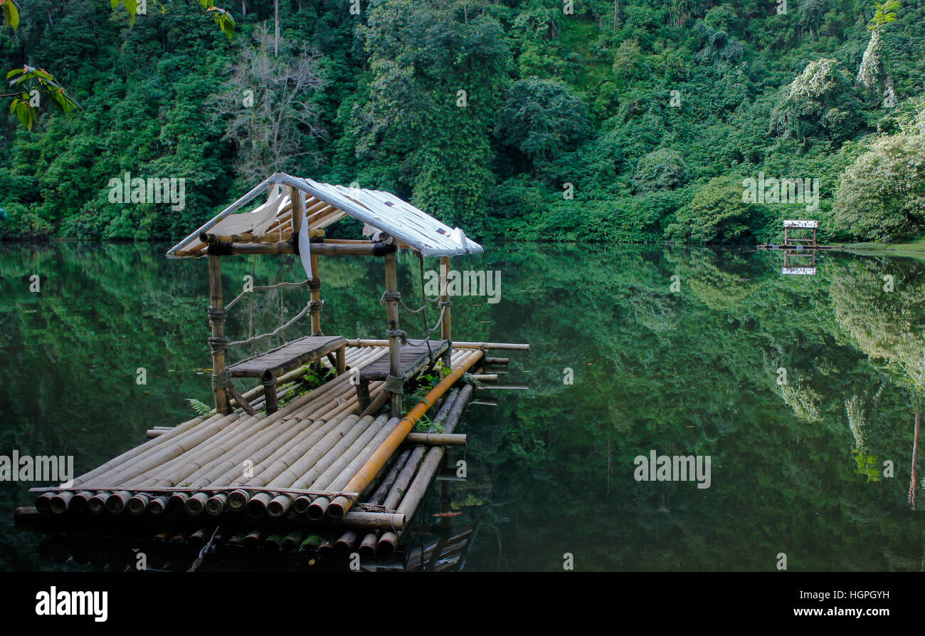 A Raft on Lake Stock Photo - Alamy