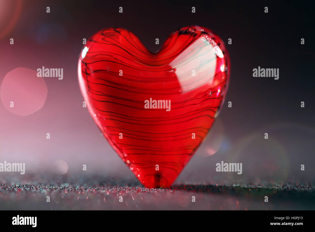 Red Shiny Red Heart In The Middle Says Thet Hearted
