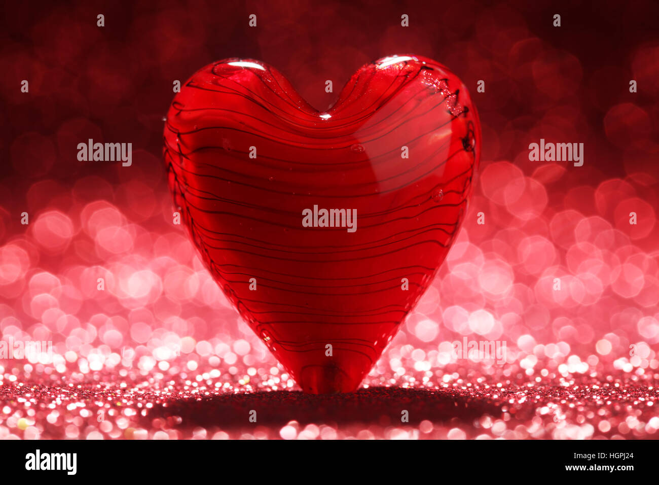 Red Shiny Red Heart In The Middle Says Thet Hearted