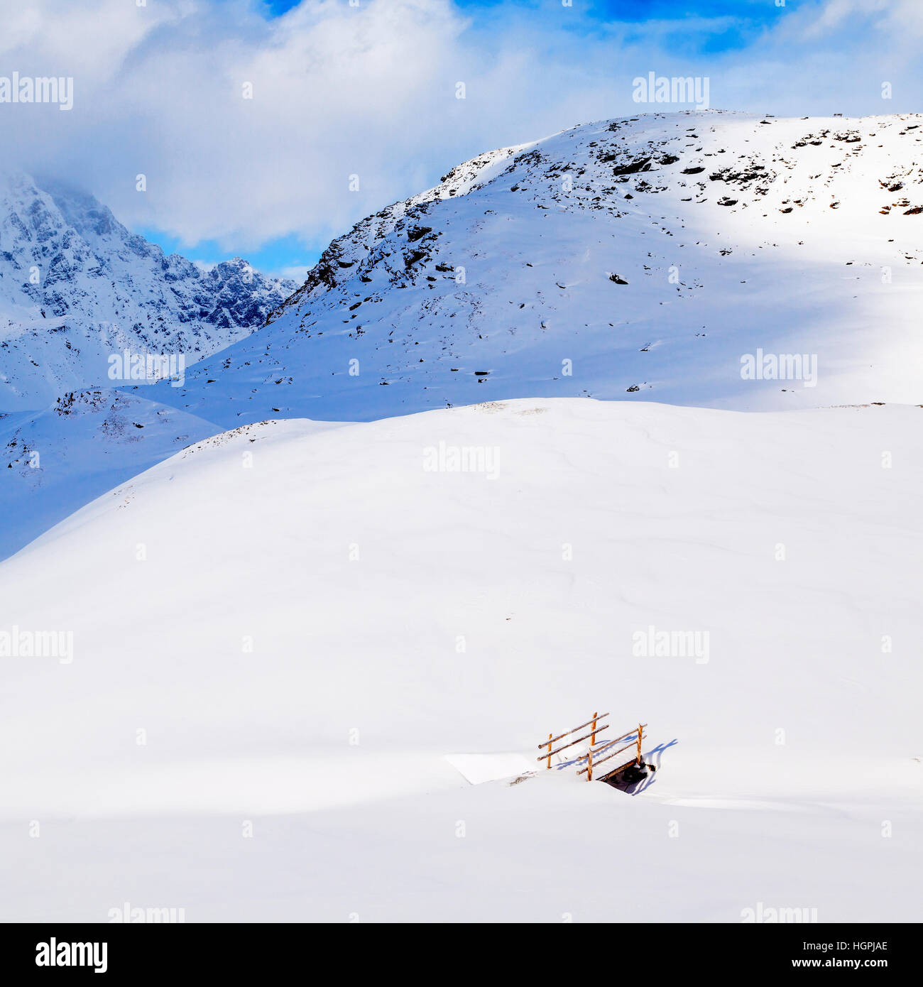 amazing mountain view on the alps Stock Photo - Alamy