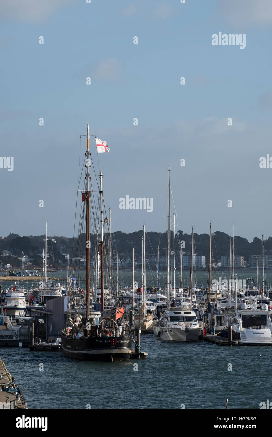 Poole Quay Marina and Harbour, Dorset, UK Stock Photo - Alamy