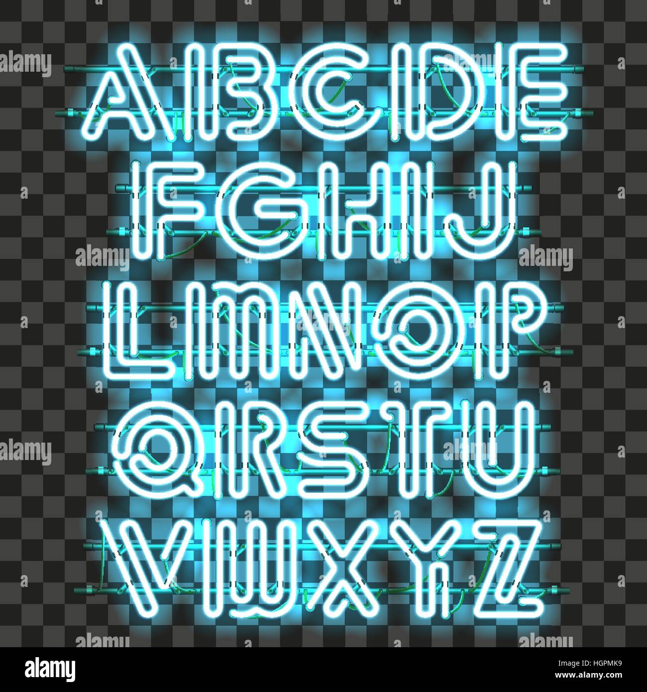 Neon alphabet hi-res stock photography and images - Alamy