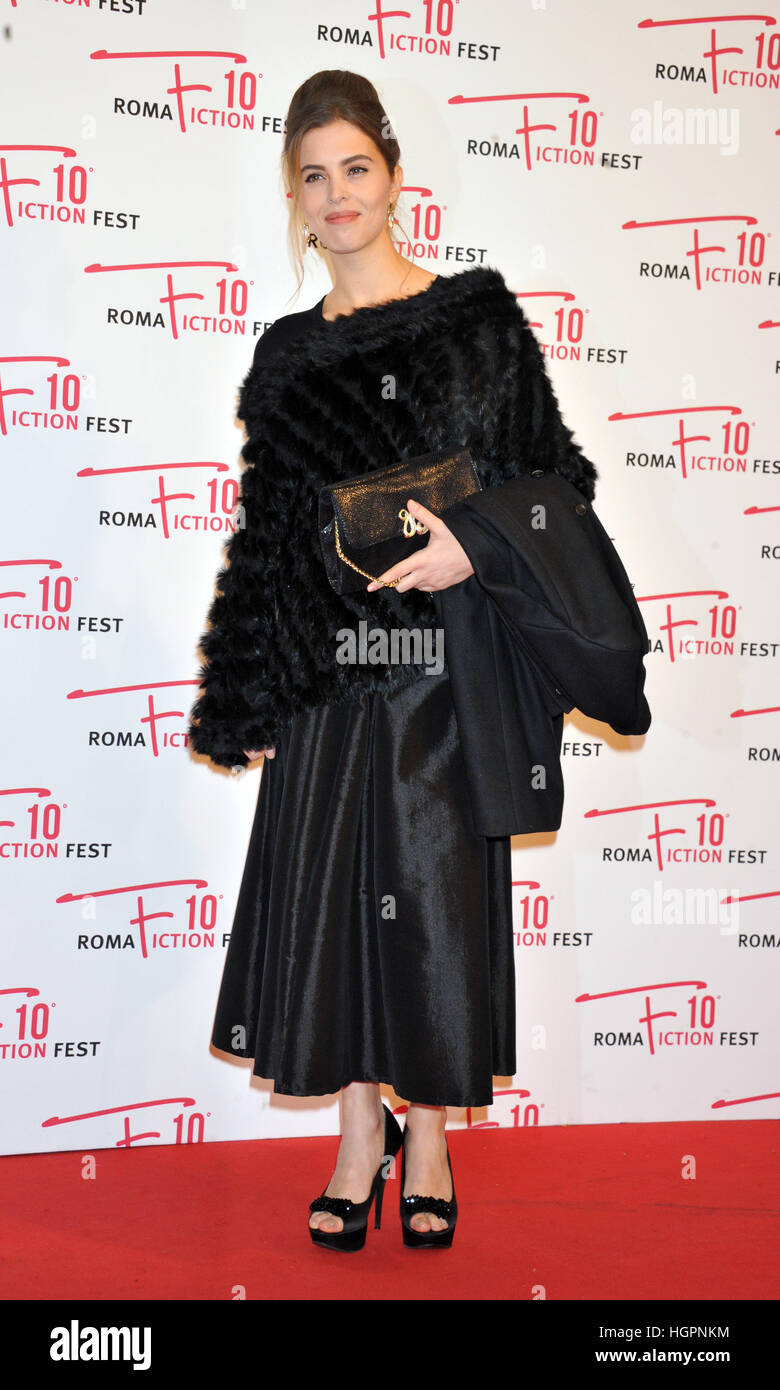 Irene Splendorini attending the premiere of 'The Border,' during the ...