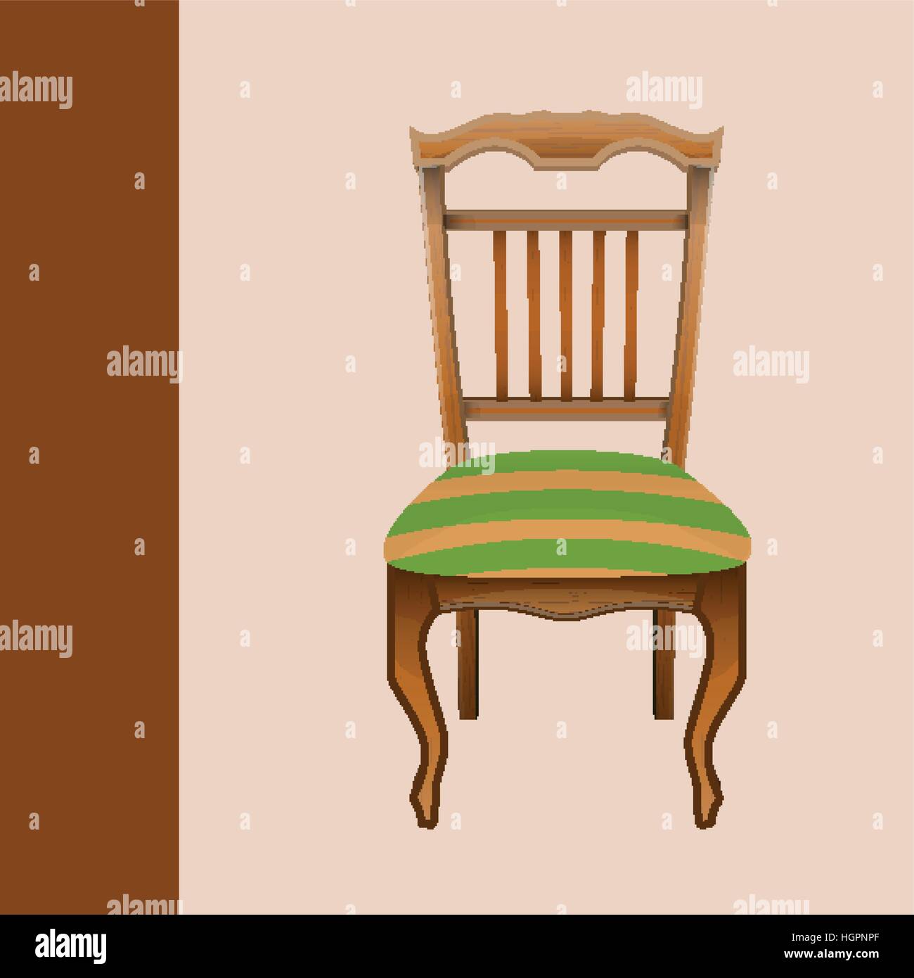 Vector vintage chair handmade retro design eps Stock Vector Image & Art ...