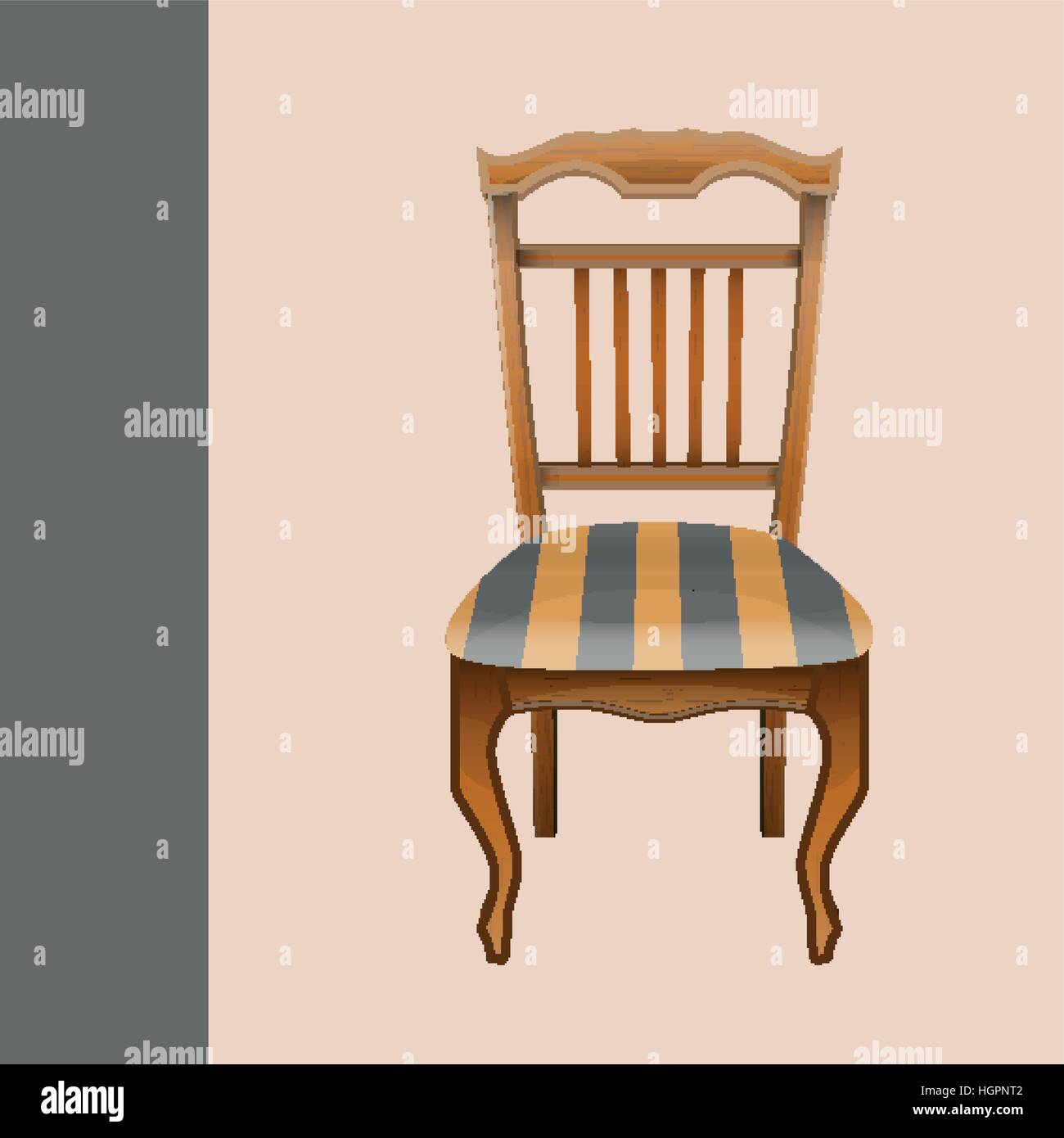 Vector vintage chair handmade retro design eps Stock Vector Image & Art ...