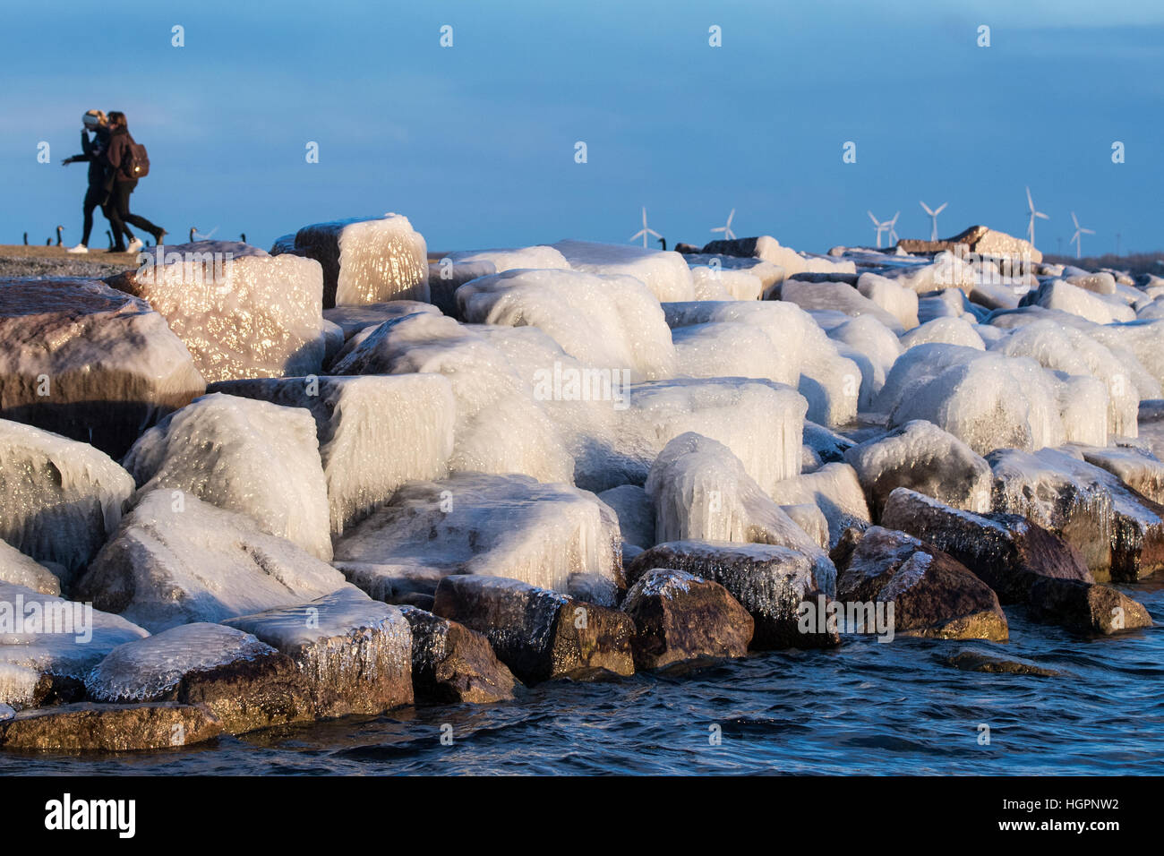 Ice formed on river in hi-res stock photography and images - Alamy