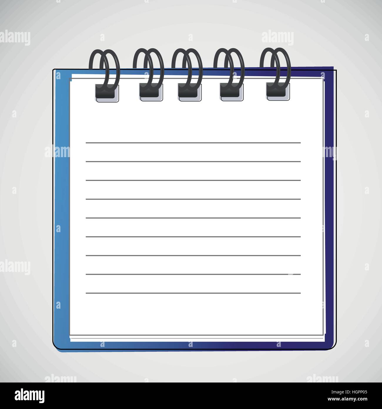 White school notebook Stock Vector Images - Alamy