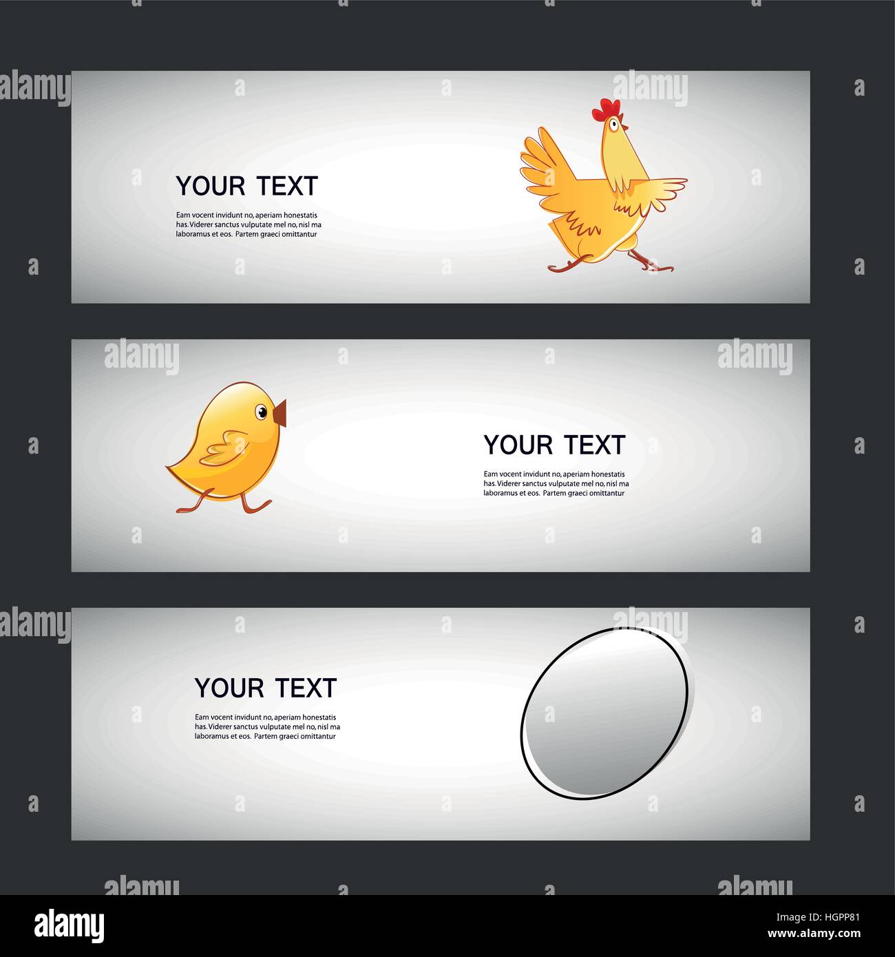three simple vector sticker egg, chicken, chicken Stock Vector Image ...