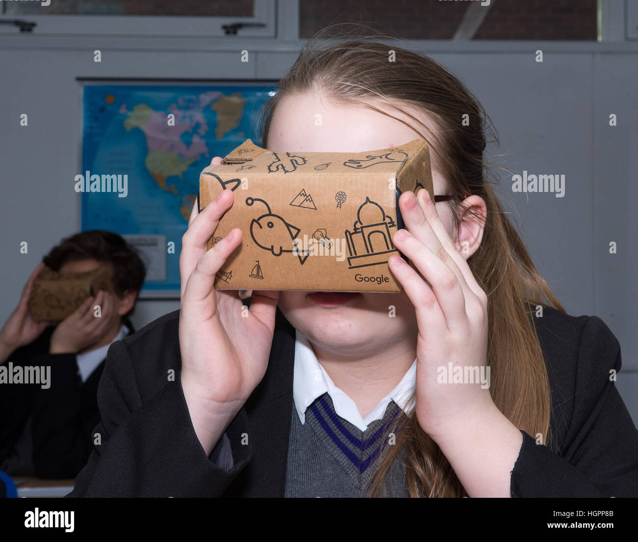 Google glasses student hi-res stock photography and images - Alamy