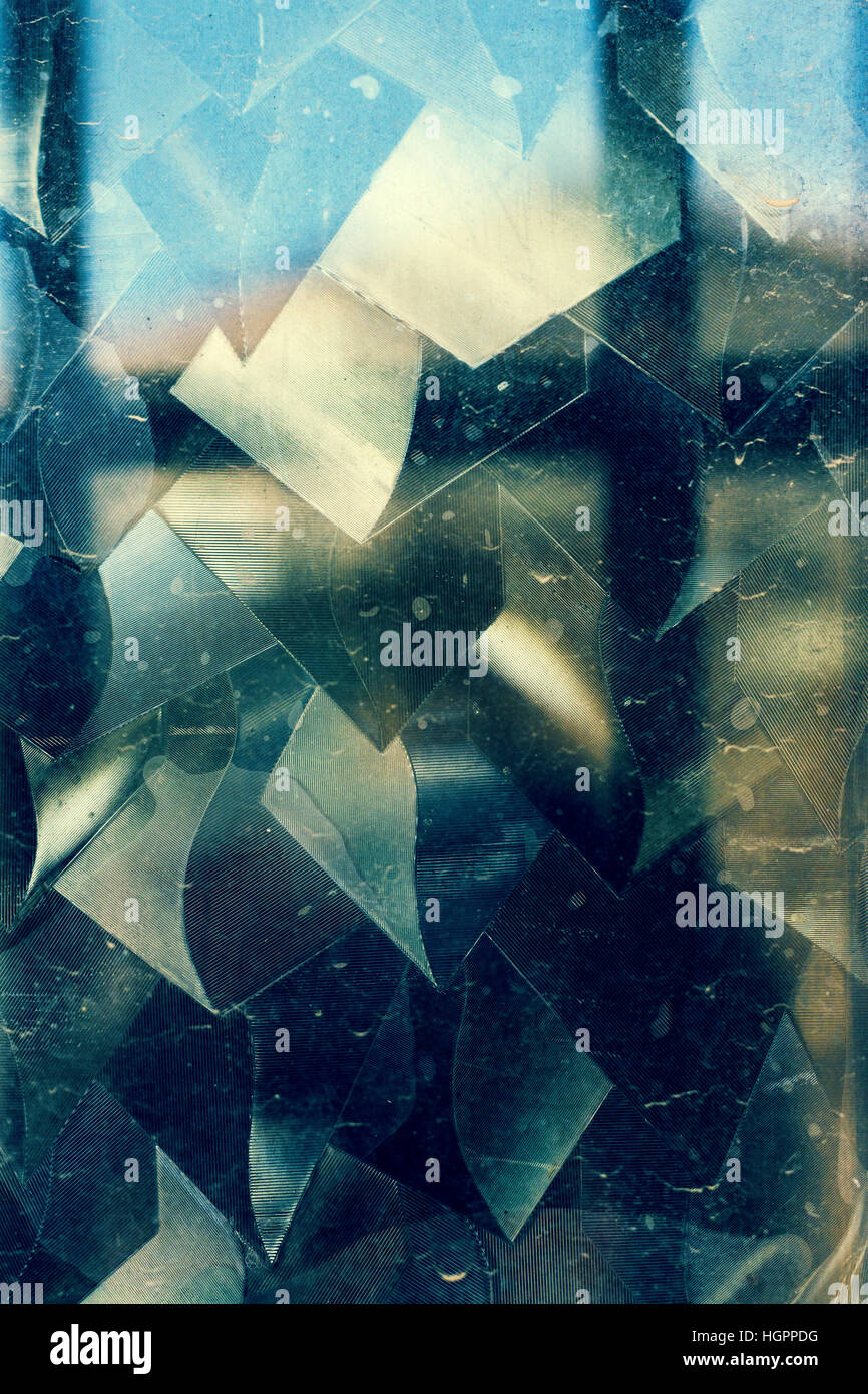 Abstract texture with pieces of glass mirror in a window Stock Photo ...