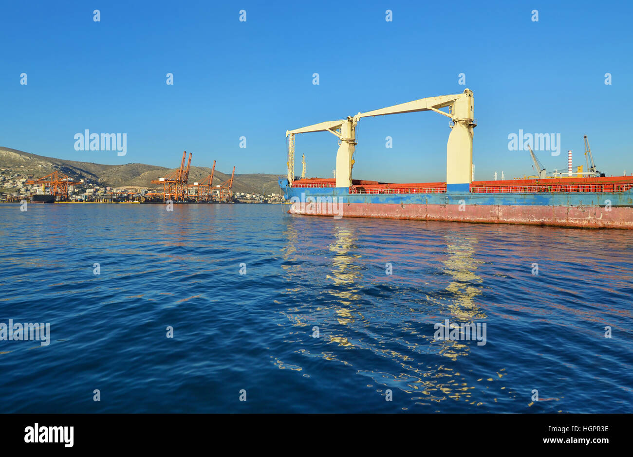 the industrial area of Drapetsona Greece Stock Photo - Alamy